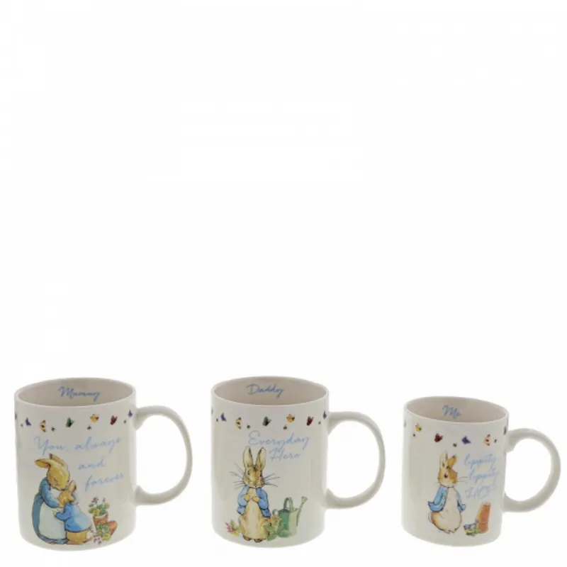 Peter Rabbit 3 Piece Mug Set